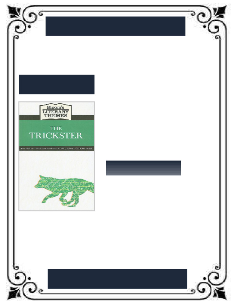 The Trickster Harold Bloom ebook digital package | PDF | Irony