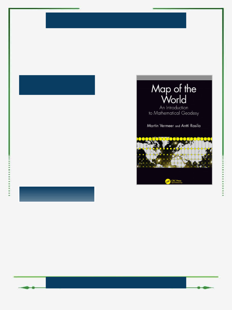 Map of the World An Introduction to Mathematical Geodesy 1st Edition ...