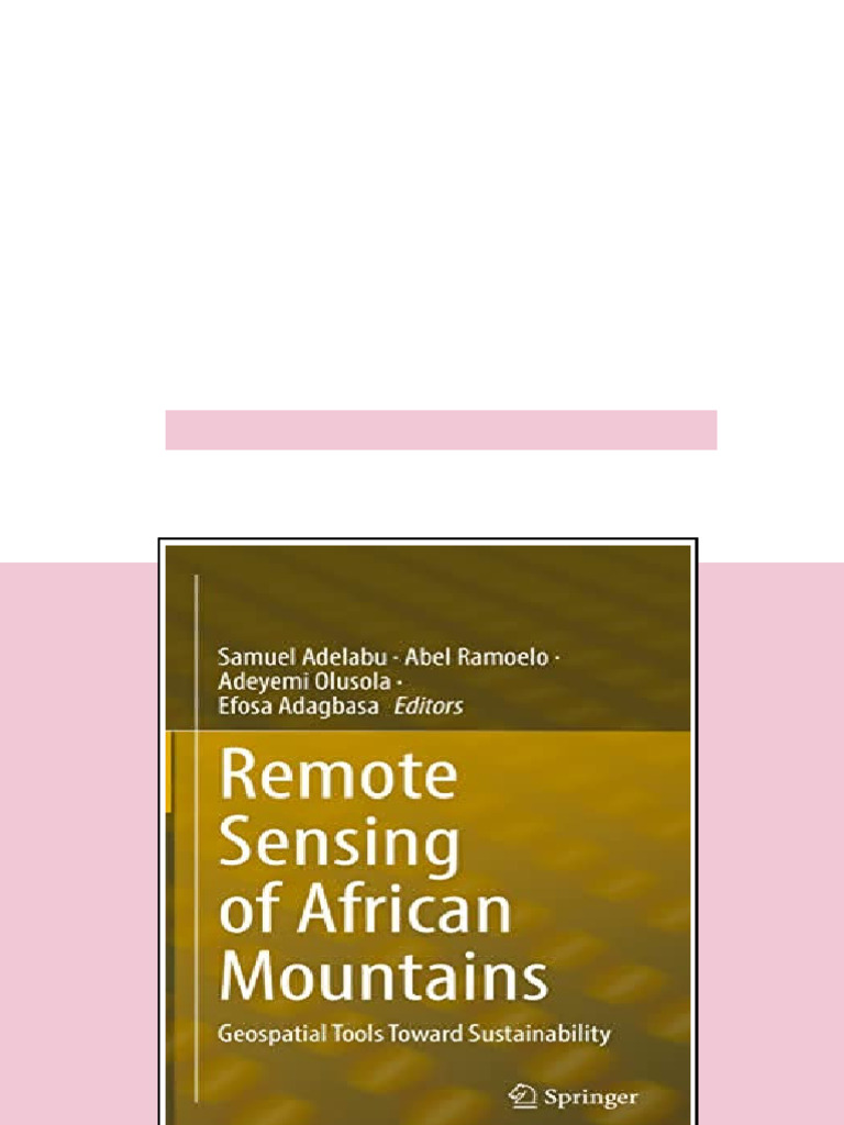 (Ebook) Remote Sensing of African Mountains: Geospatial Tools Toward ...