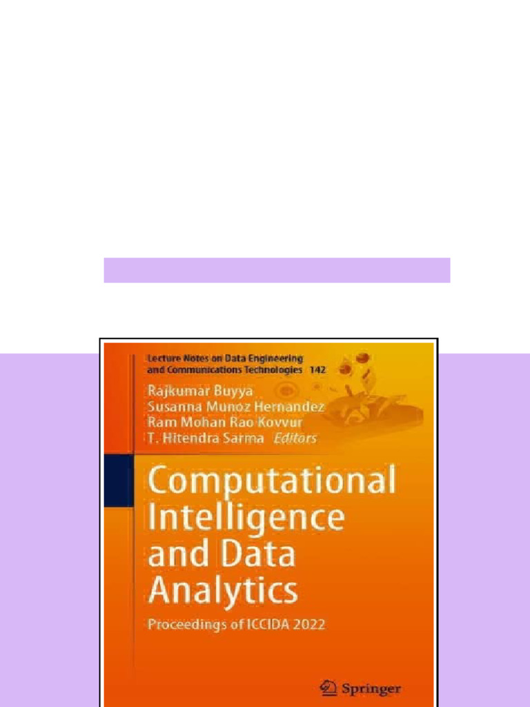 (Ebook) Computational Intelligence and Data Analytics: Proceedings of ...