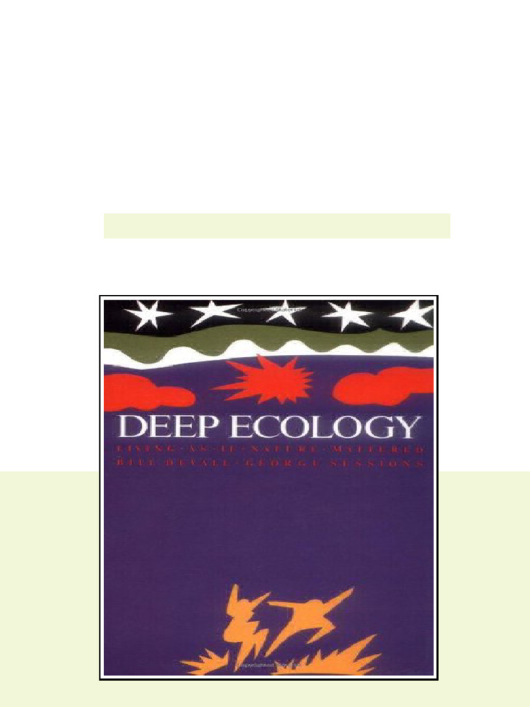 Deep Ecology Living As If Nature Mattered Paperback Bill Devall George ...