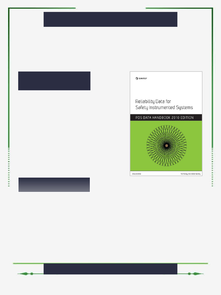 Reliability data for safety instrumented systems PDS data handbook 2010 ...