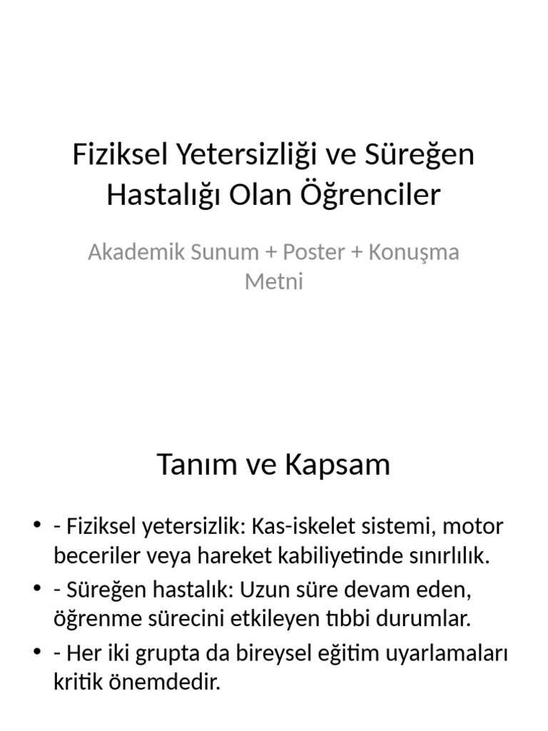 fiziksel_yetersizlik_sunum_poster_akademik | PDF
