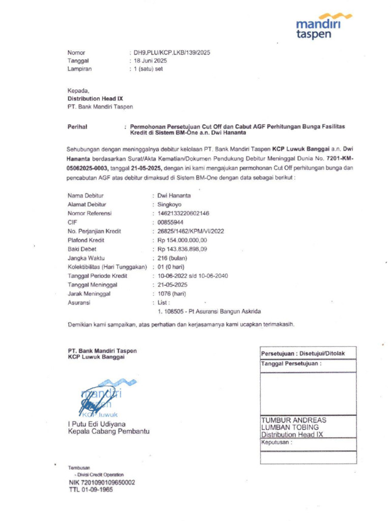 Cut Off an Dwi Hananta | PDF