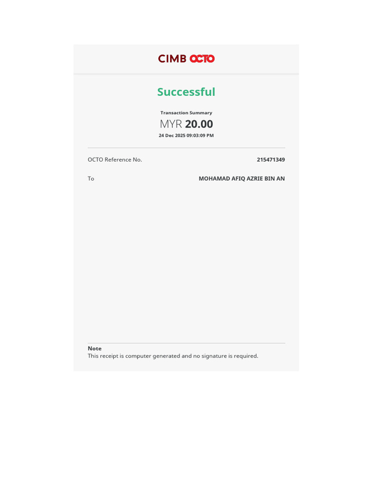 Cimb Octo My-215471349 | PDF