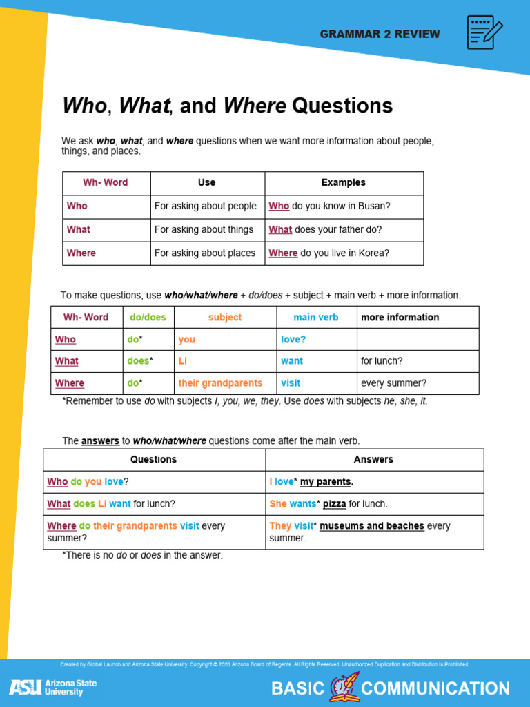 Unit 2 Grammar 2 Review (1) | PDF