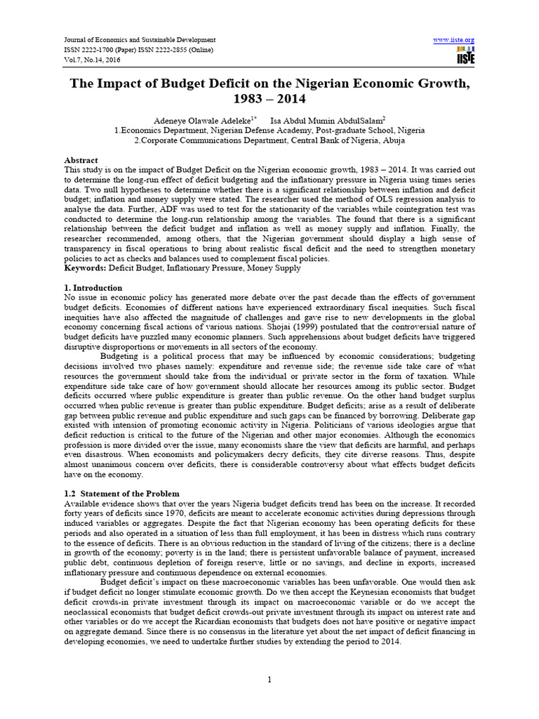 234647573 | PDF | Government Budget Balance | Crowding Out (Economics)