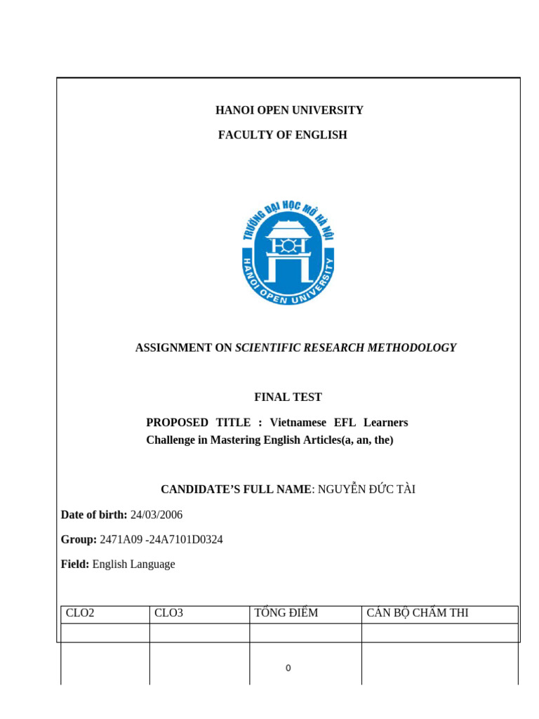 Final Asignment | PDF | Second Language Acquisition | Second Language