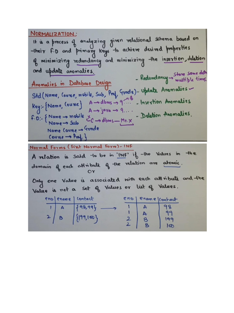 Normalization, MVD & JD | PDF