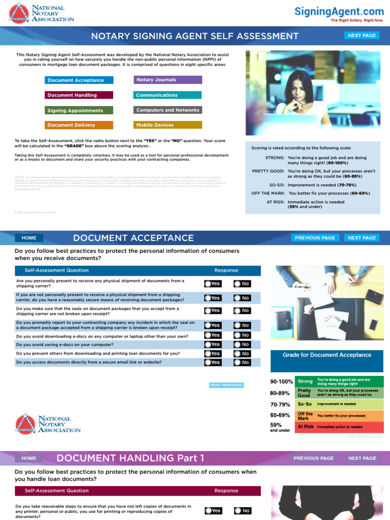 Notary Signing Agent Security Self-Assessment | PDF | Operating System ...