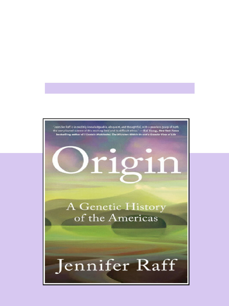 (Ebook) Origin: A Genetic History of the Americas by Raff, Jennifer ...