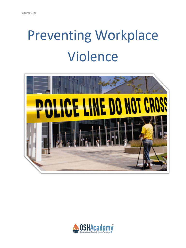 Workplace Violence Prevention Guide | PDF | Violence