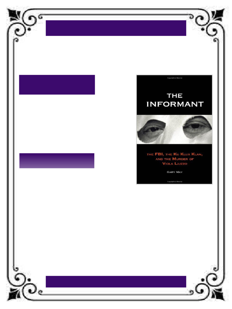 The Informant Gary May ebook corrected digital version | PDF