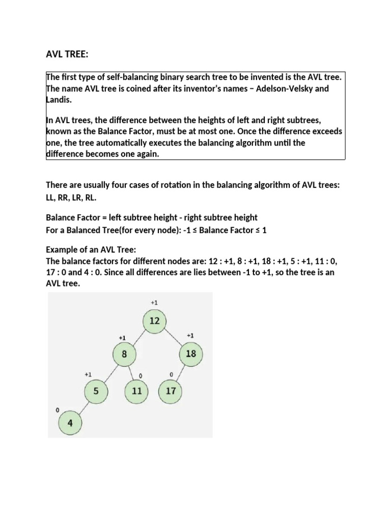 UNIT-2 -AVL TREE | PDF | Computer Programming | Algorithms
