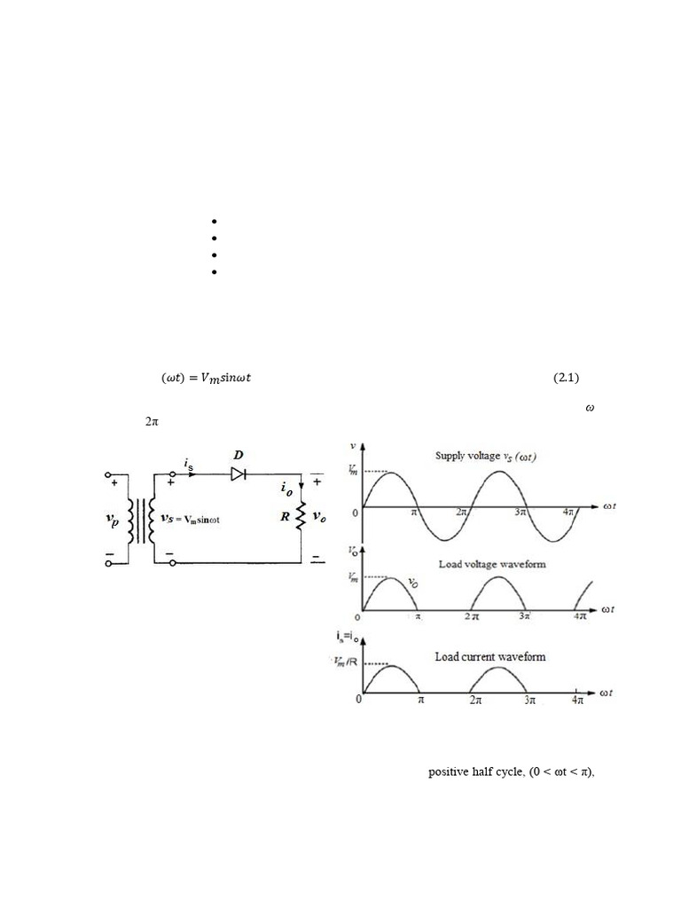 Rectifier Circuits: Types and Analysis | PDF | Rectifier | Direct Current