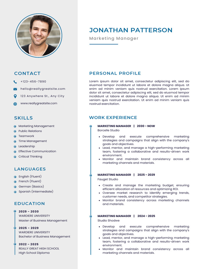 Blue and Gray Simple Professional CV Resume_20251225_002042_0000 | PDF ...