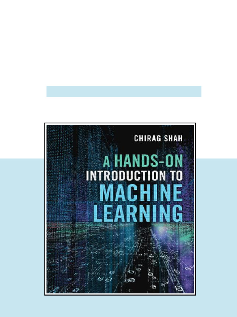 (Ebook) A Hands-On Introduction to Machine Learning by Shah, Chirag ...