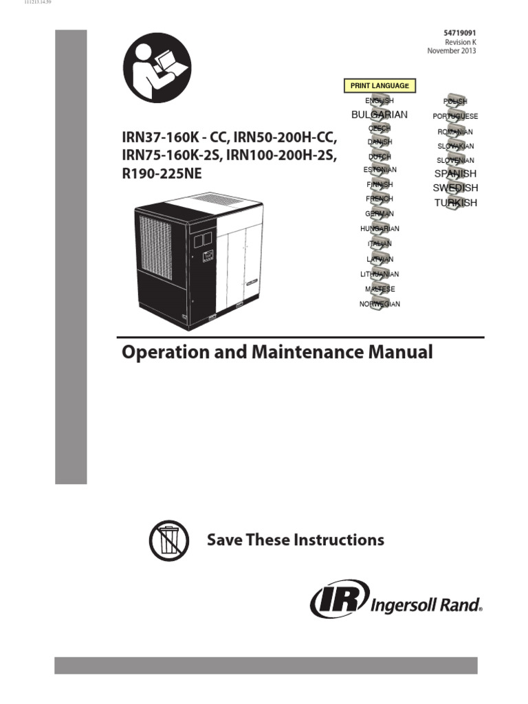 Operation and Maintenance Manual Ptb Sales.pdf | PDF | Valve | Switch