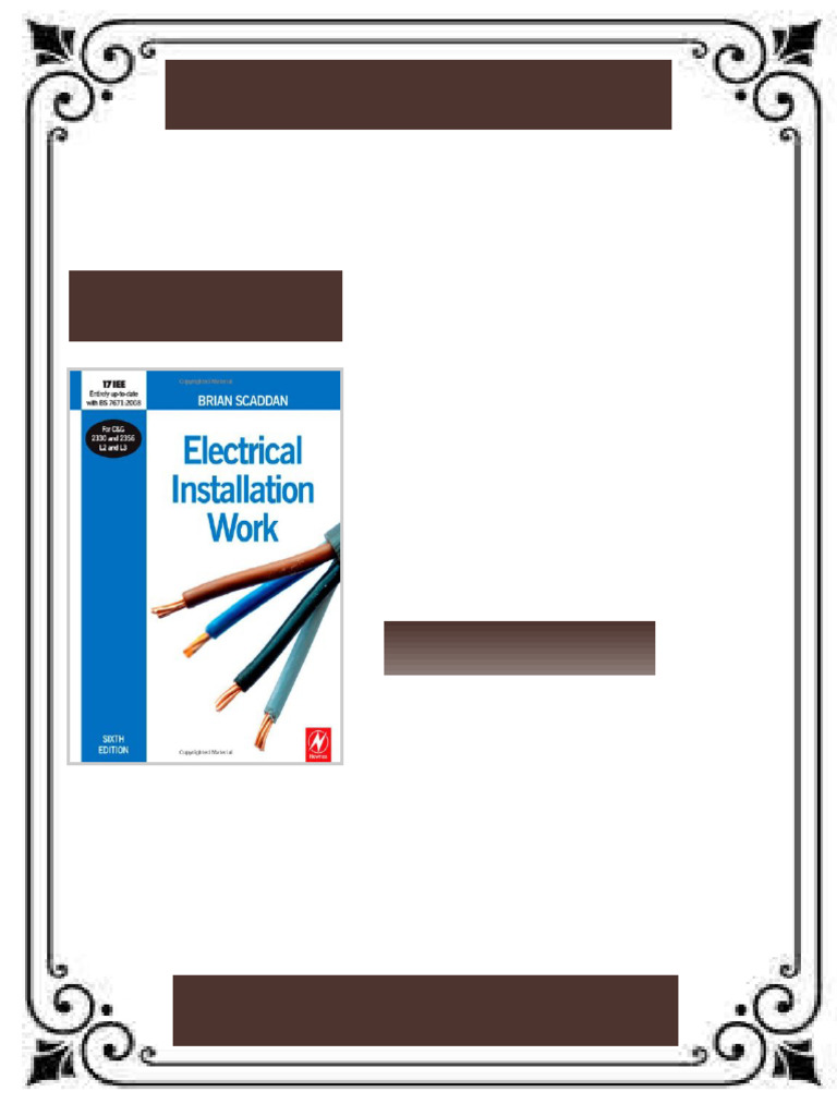 Electrical Installation Work 6th Edition Brian Scaddan Ieng ebook pdf available | PDF ...