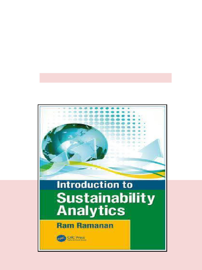 Introduction To Sustainability Analytics Ram Ramanan pdf version | PDF ...