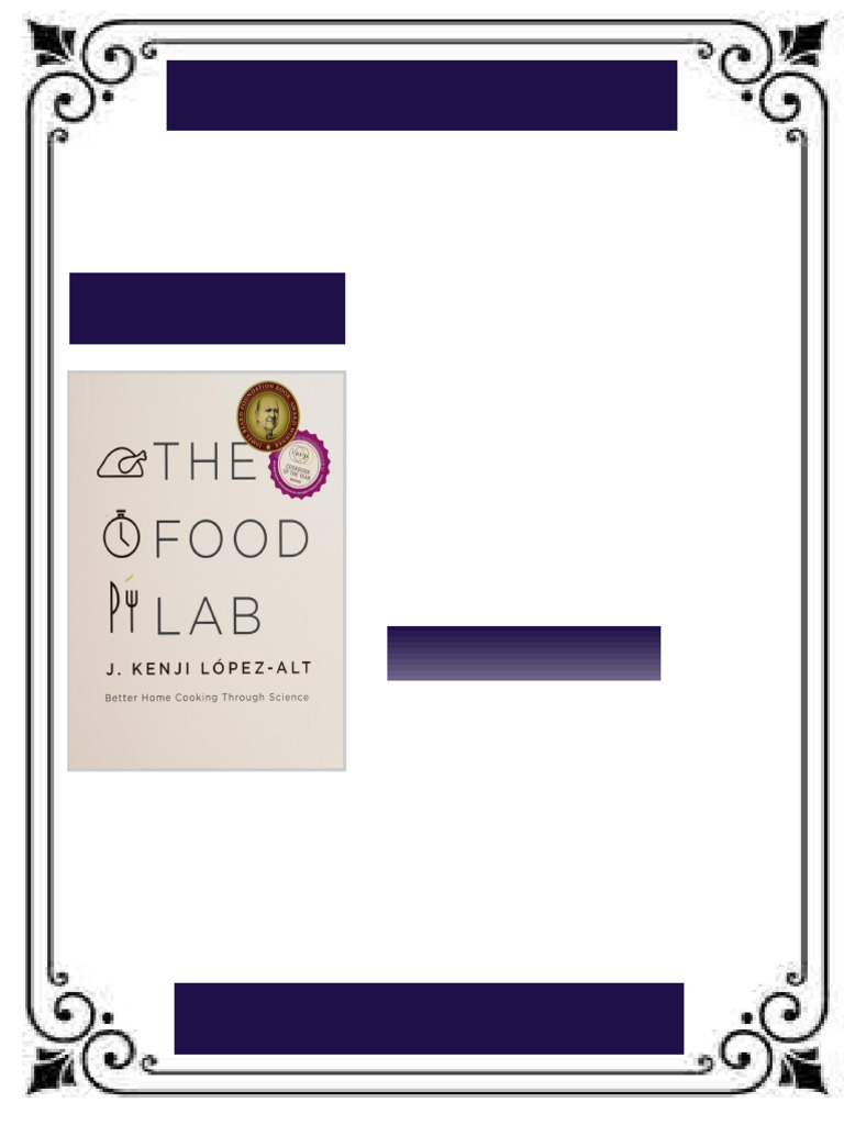 The Food Lab Better Home Cooking Through Science J Kenji López Alt ...