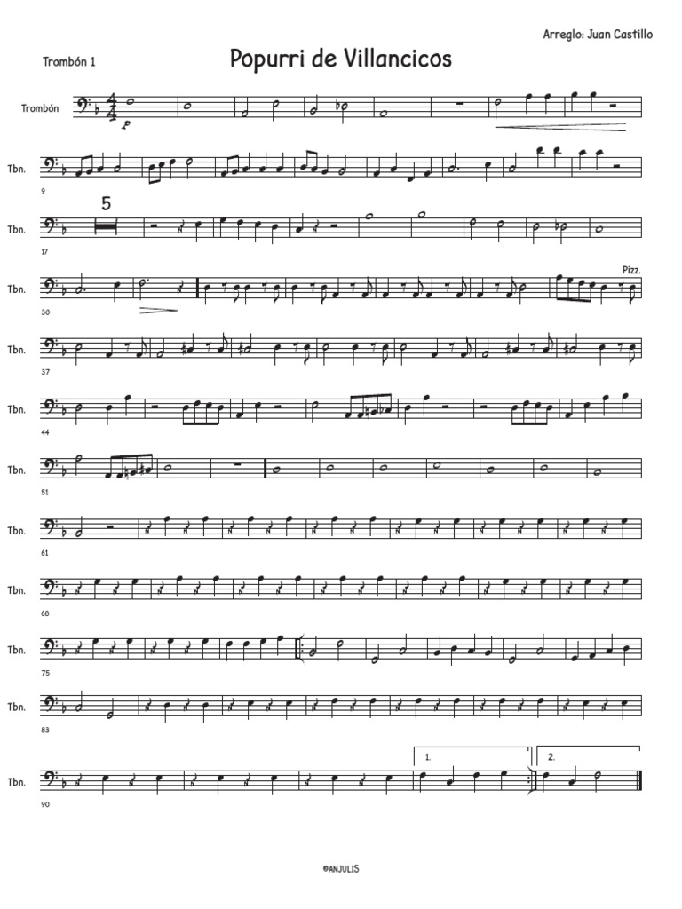 Banda Popurri de Villancicos. 2024 | PDF