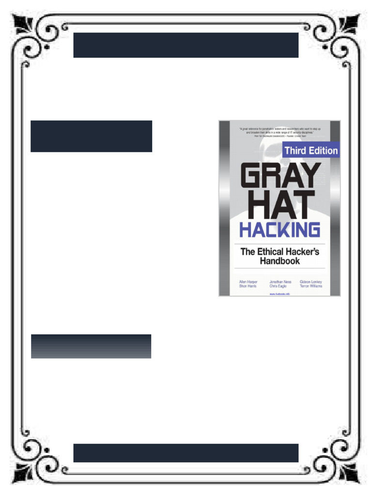 Gray Hat Hacking the Ethical Hacker Handbook 3rd Edition by Allen ...