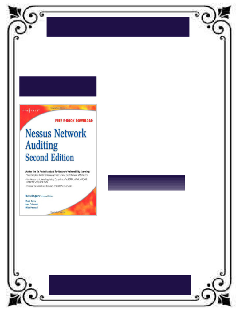Nessus Network Auditing 2nd Edition Russ Rogers ebook raw pdf version ...