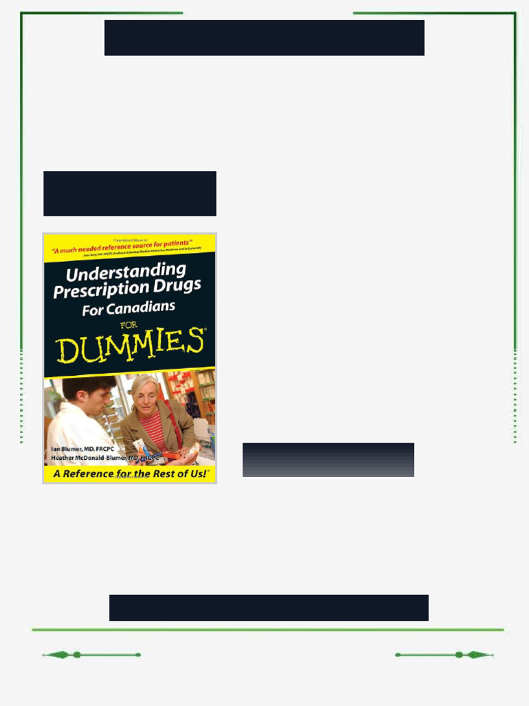 Understanding Prescription Drugs For Canadians For Dummies For Dummies ...