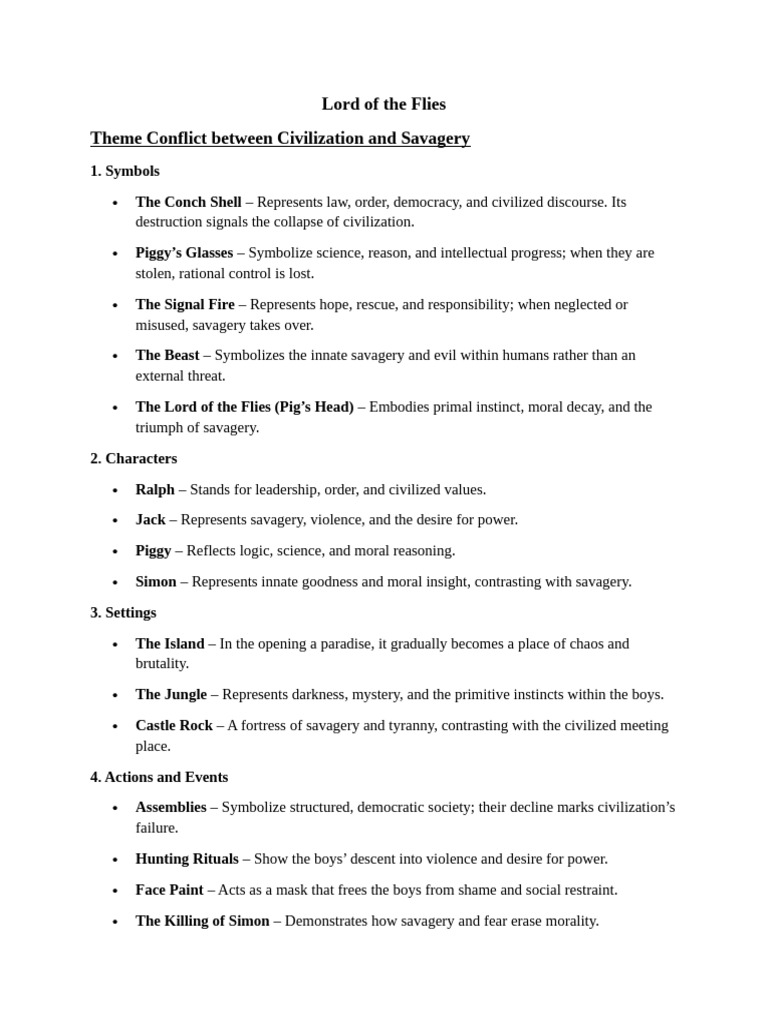 Lord Of The Flies Analysis Pdf