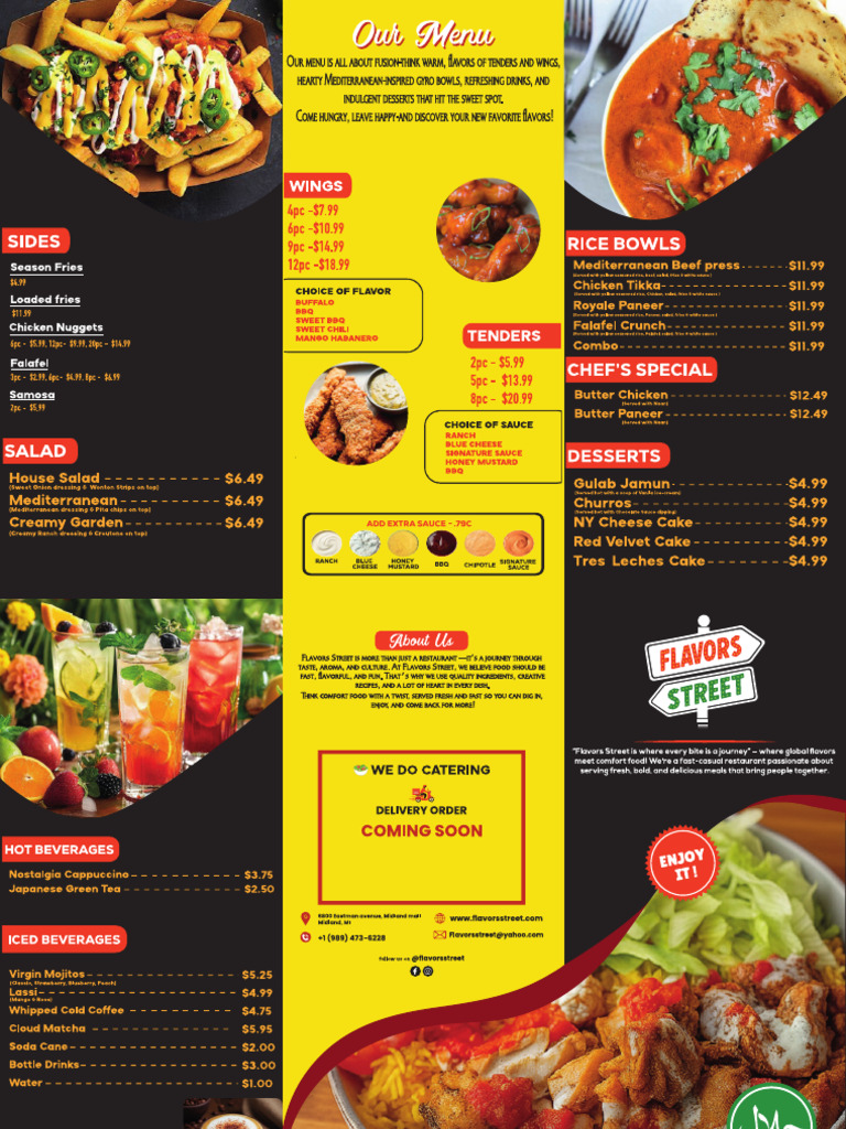 Menu Fnal for Print | PDF