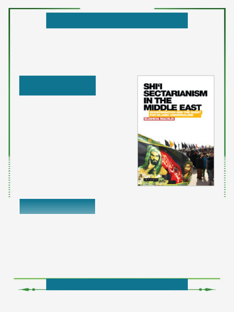 Shi i Sectarianism in the Middle East Modernisation and the Quest for ...