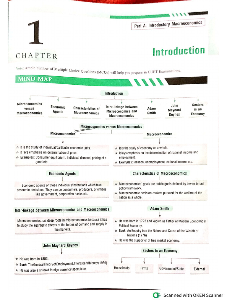 Chapter 1- Introduction Macro Class 12 | PDF