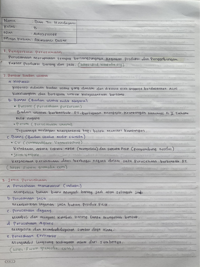 B A1A02510068 Dian Tri Handayani | PDF