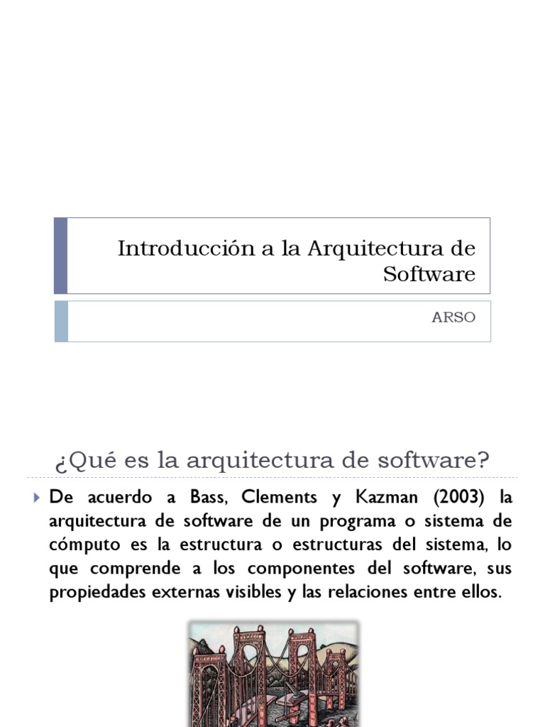 Introducción A La Arquitectura de Software | Descargar gratis PDF | Programa de computadora ...