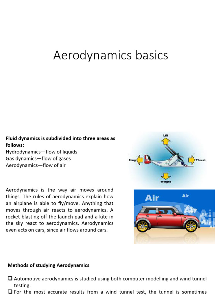 Understanding Aerodynamics Fundamentals | PDF | Drag (Physics) | Lift ...