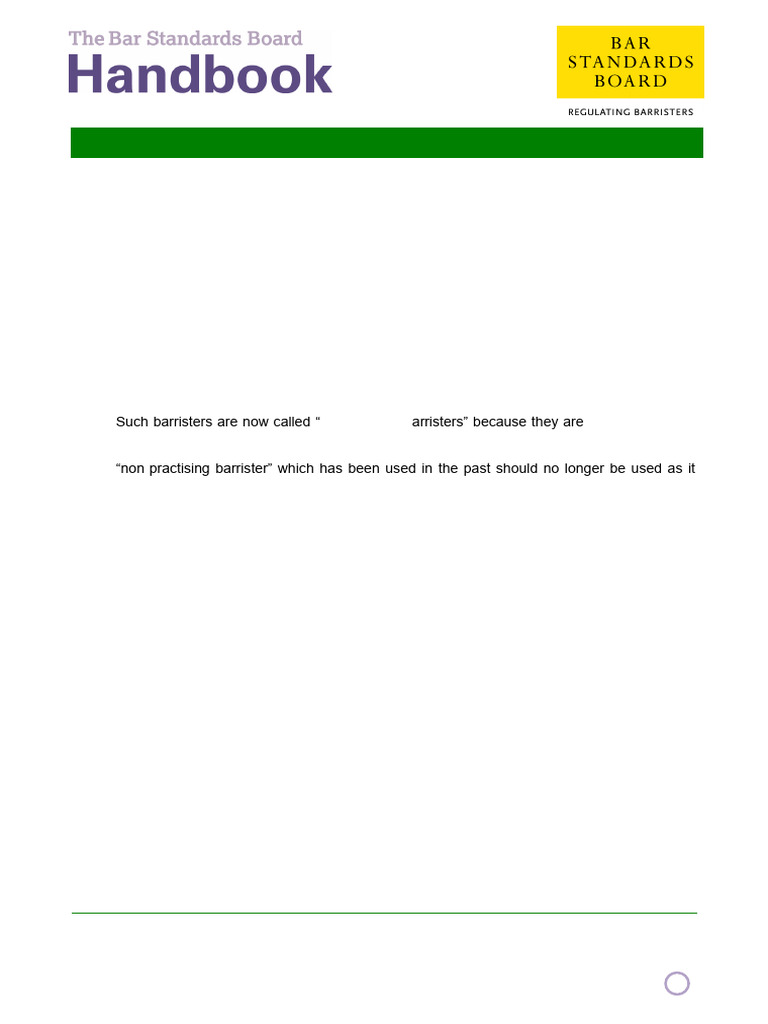 3.BSB Unregistered Barristers Guidance | PDF | Barrister | Lawyer
