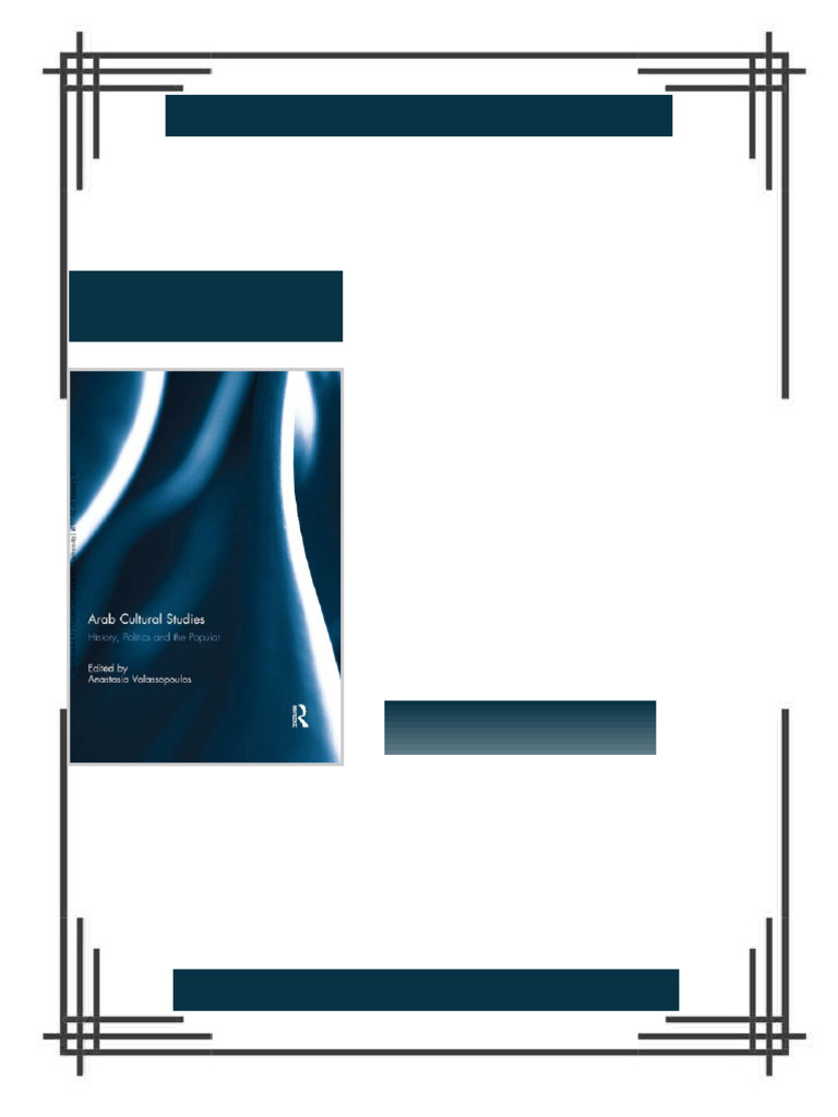 Arab Cultural Studies History Politics and the Popular 1st Edition ...