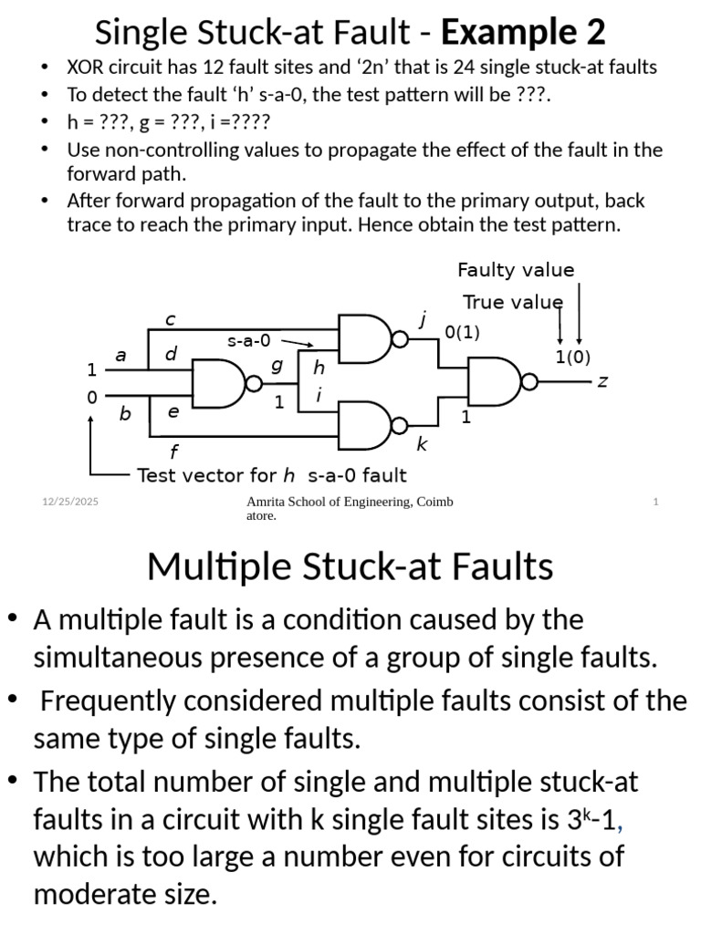 L3 Fault Collapsing | PDF | Electronic Engineering | Computer Engineering