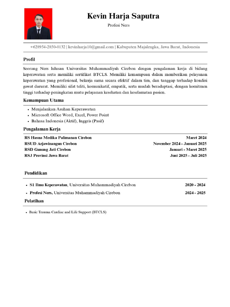 CV Kevin | PDF