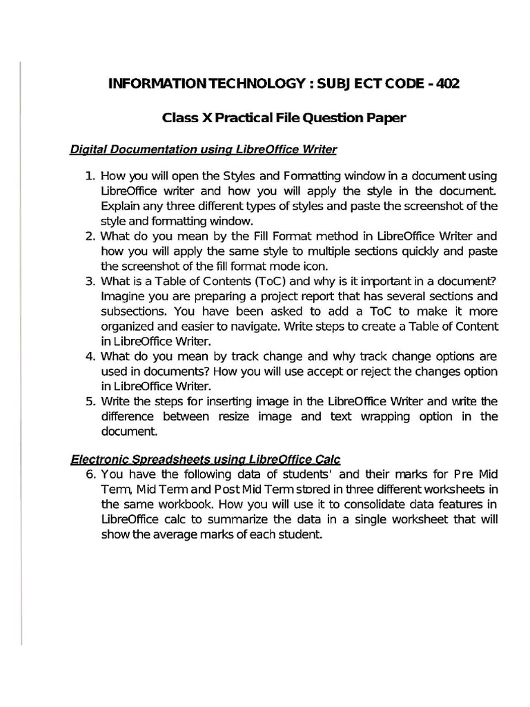 Class 10th Practical Work | PDF