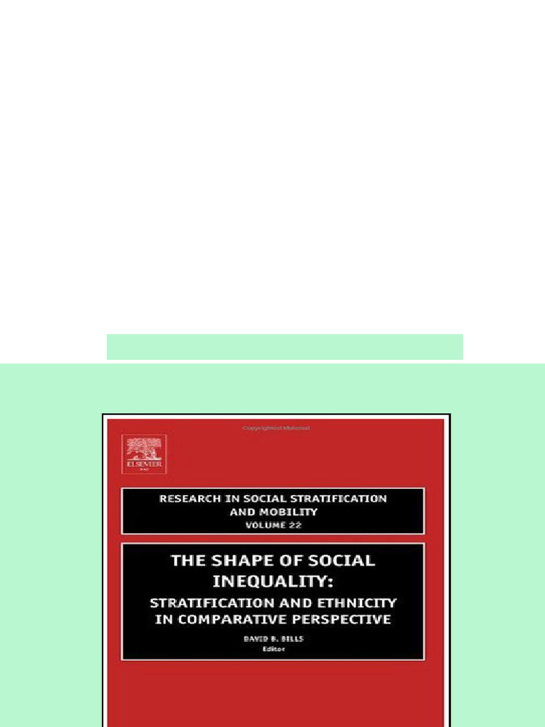 (Ebook) The Shape of Social Inequality, Volume 22: Stratification and ...