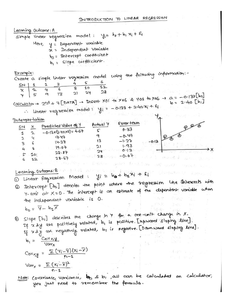 7. Introduction to Linear Regression | PDF