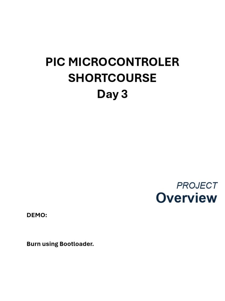Microcontroller PIC 3 | PDF