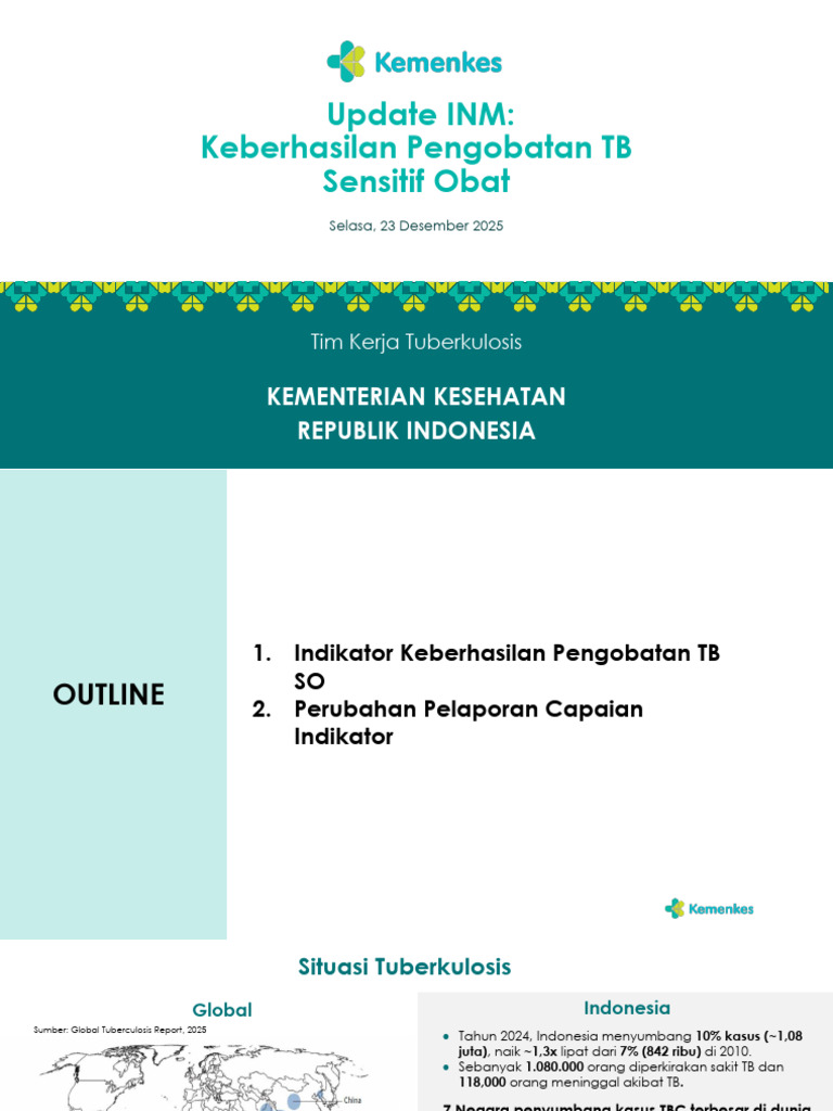 Keberhasilan Pengobatan TB Sensitif Obat | PDF