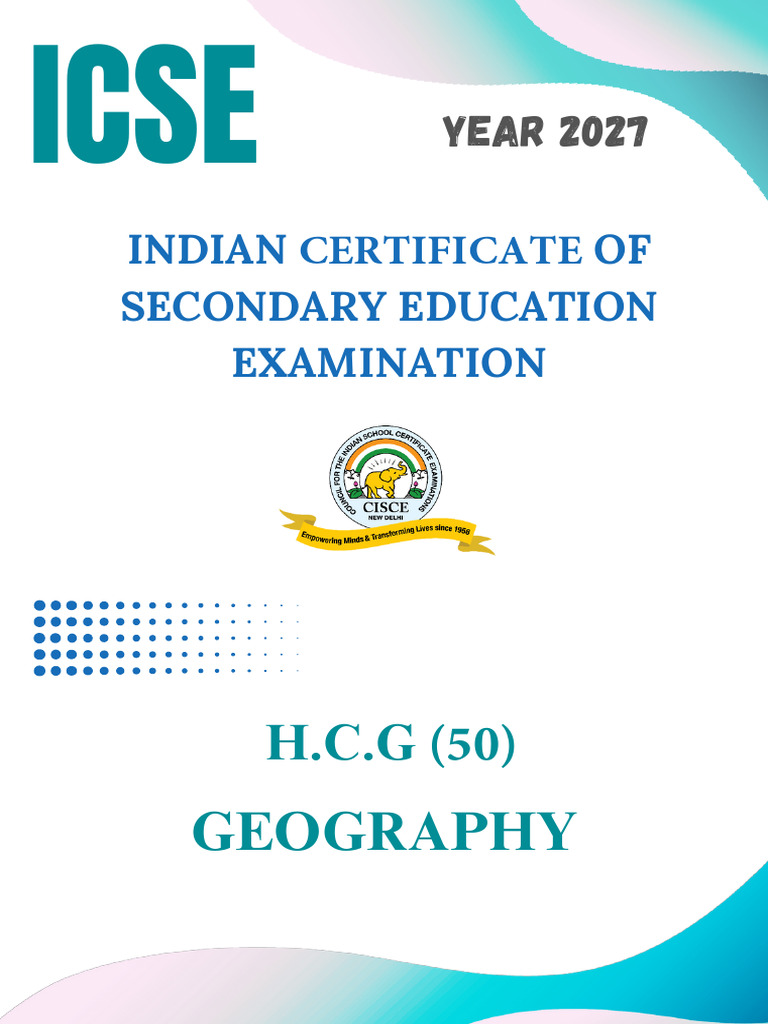ICSE Geography | PDF | Wound | Waste Management