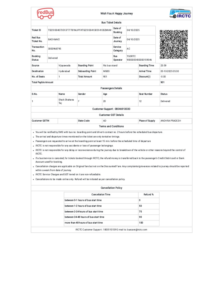 IRCTC Bus - Online Bus Ticket Booking _ Bus Reservation | PDF ...