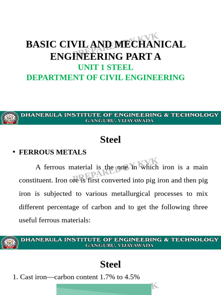 BCME Steel - Copy | PDF | Steel | Iron