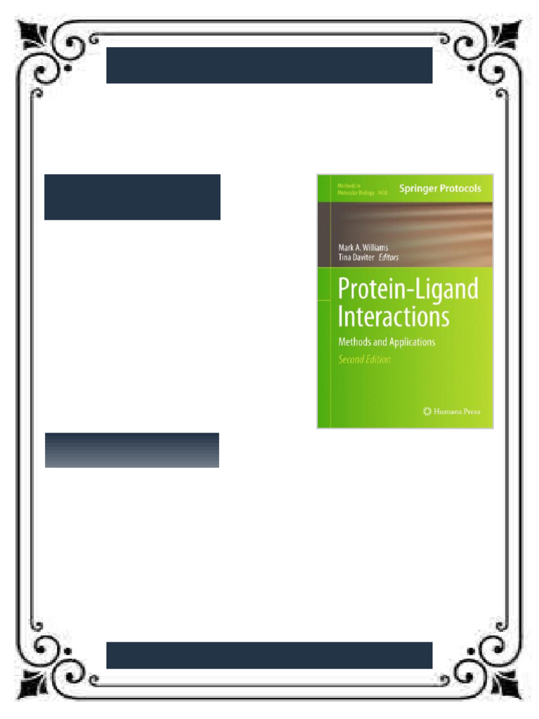 Protein Ligand Interactions Methods and Applications 2nd Edition Mark A ...