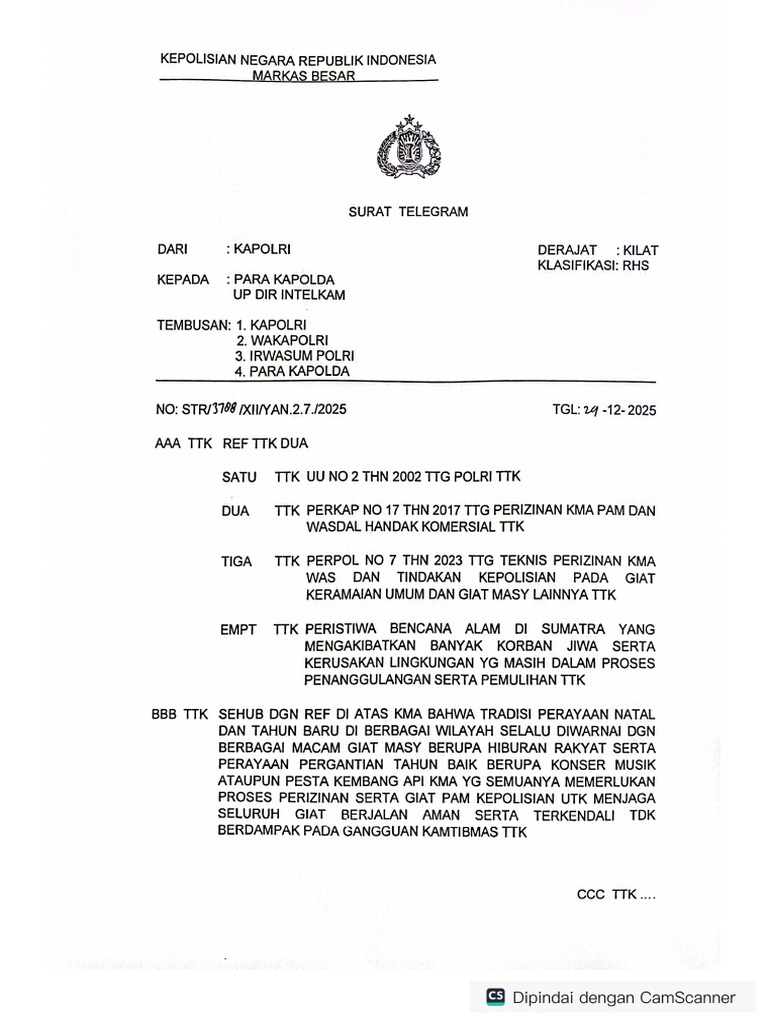 STR Jukrah Himbauan Penggunaan Kembang API | PDF